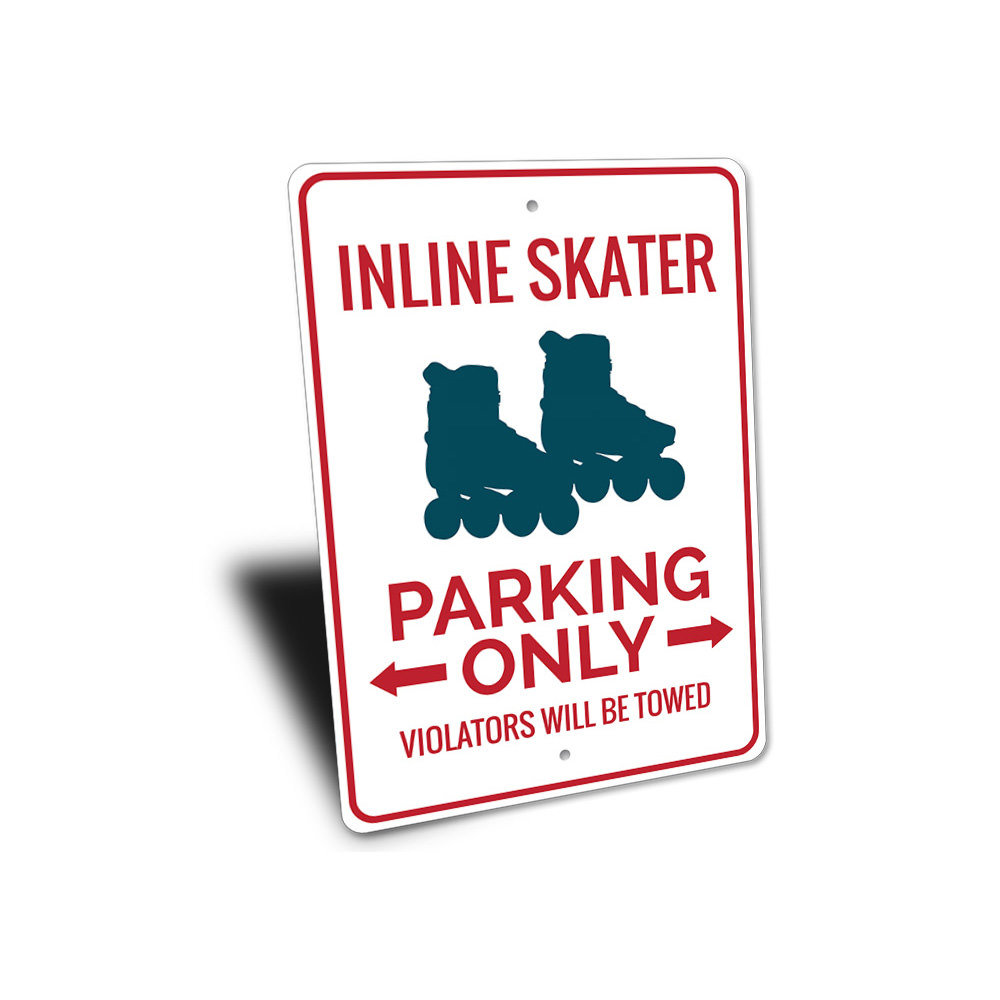 Lizton Sign Shop, Inc Inline Skater Parking Aluminum Sign | Wayfair