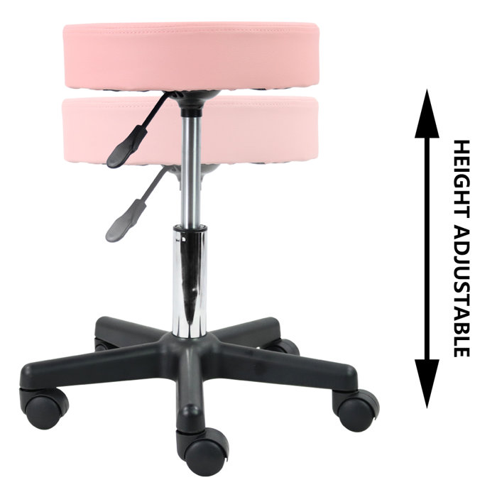 Inbox Zero Adjustable Height Ergonomic Stool with Wheels & Reviews ...