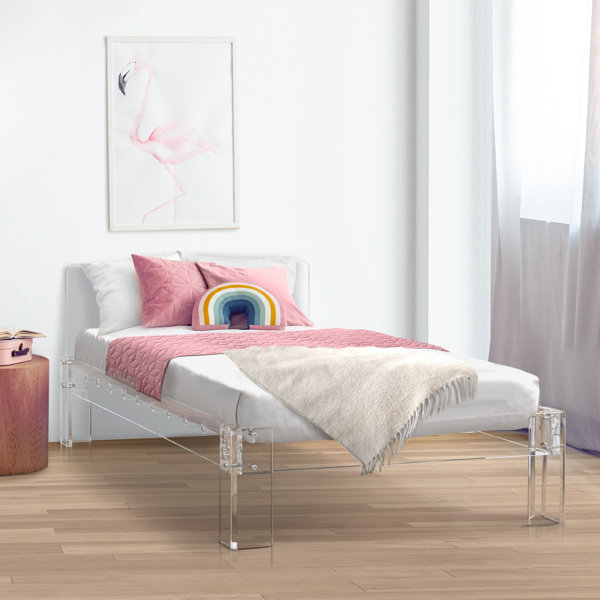 STAUBER Best Clear Acrylic Bed | Wayfair