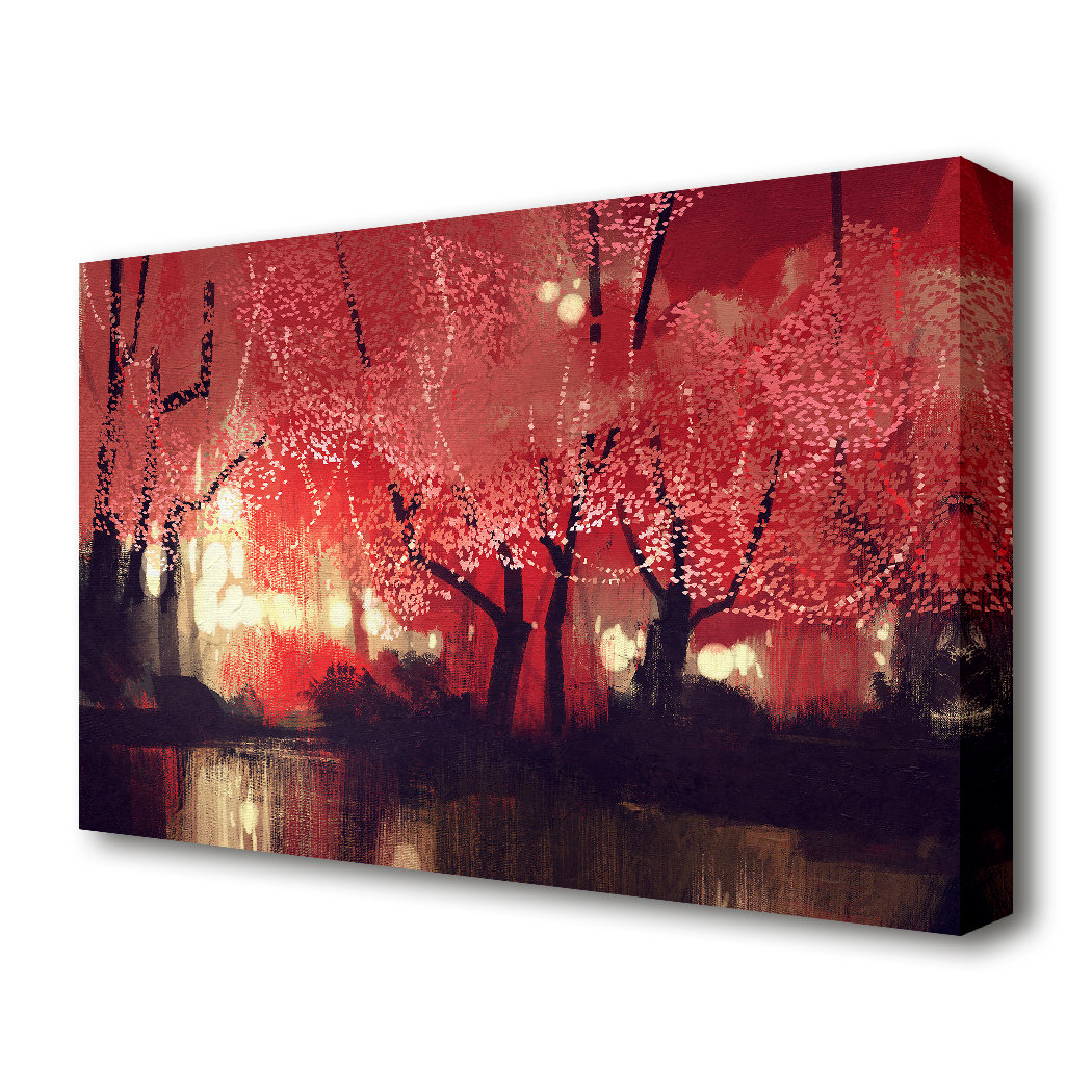 East Urban Home 'Woodland Fairy Dust' Painting Print on Canvas ...