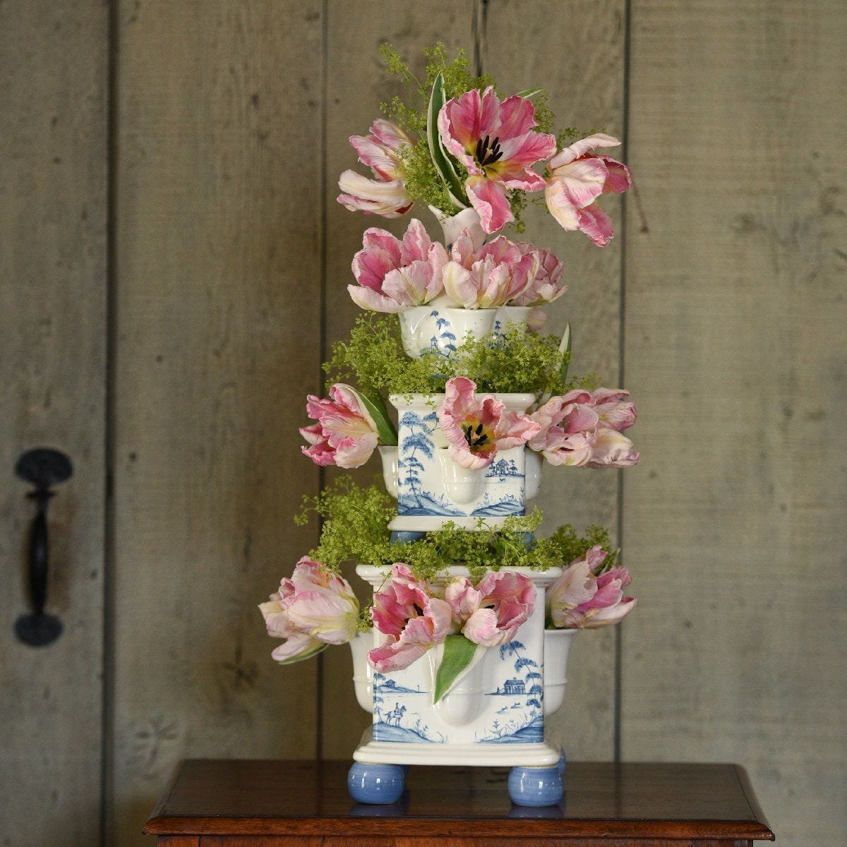 Juliska Country Estate 3 Piece Tulipiere Tower Set - Delft Blue | Wayfair