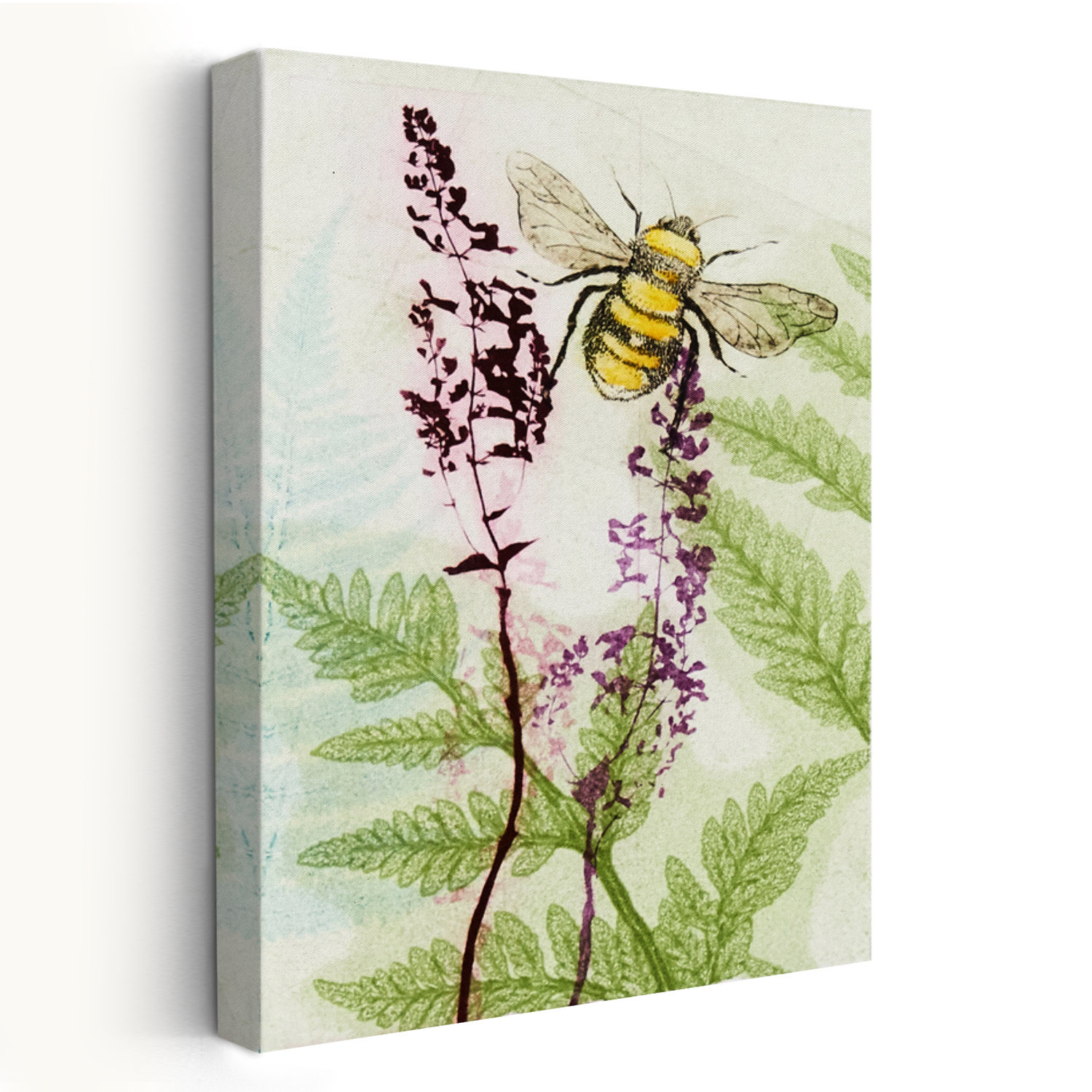 Trend Board Life Bees Amongst The Liriope - Floral Still Life Animals ...