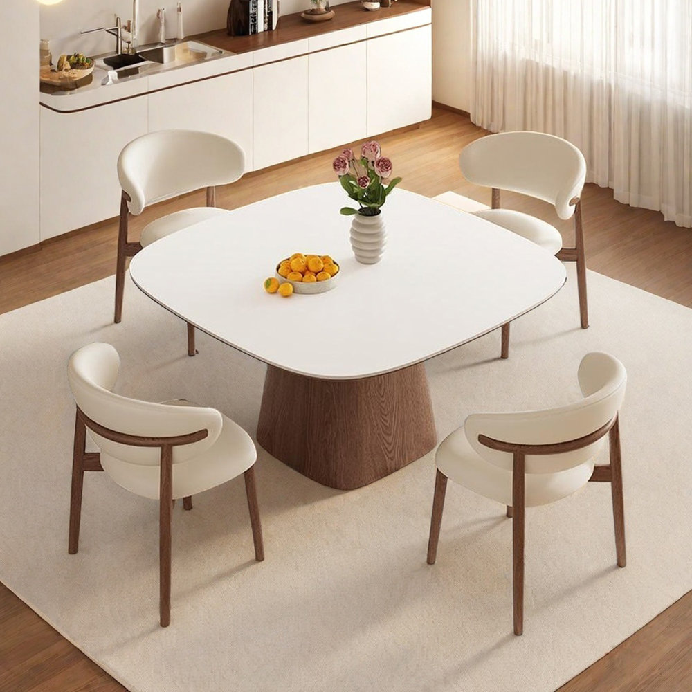 Elamer Modern simple family dining table set - Wayfair Canada