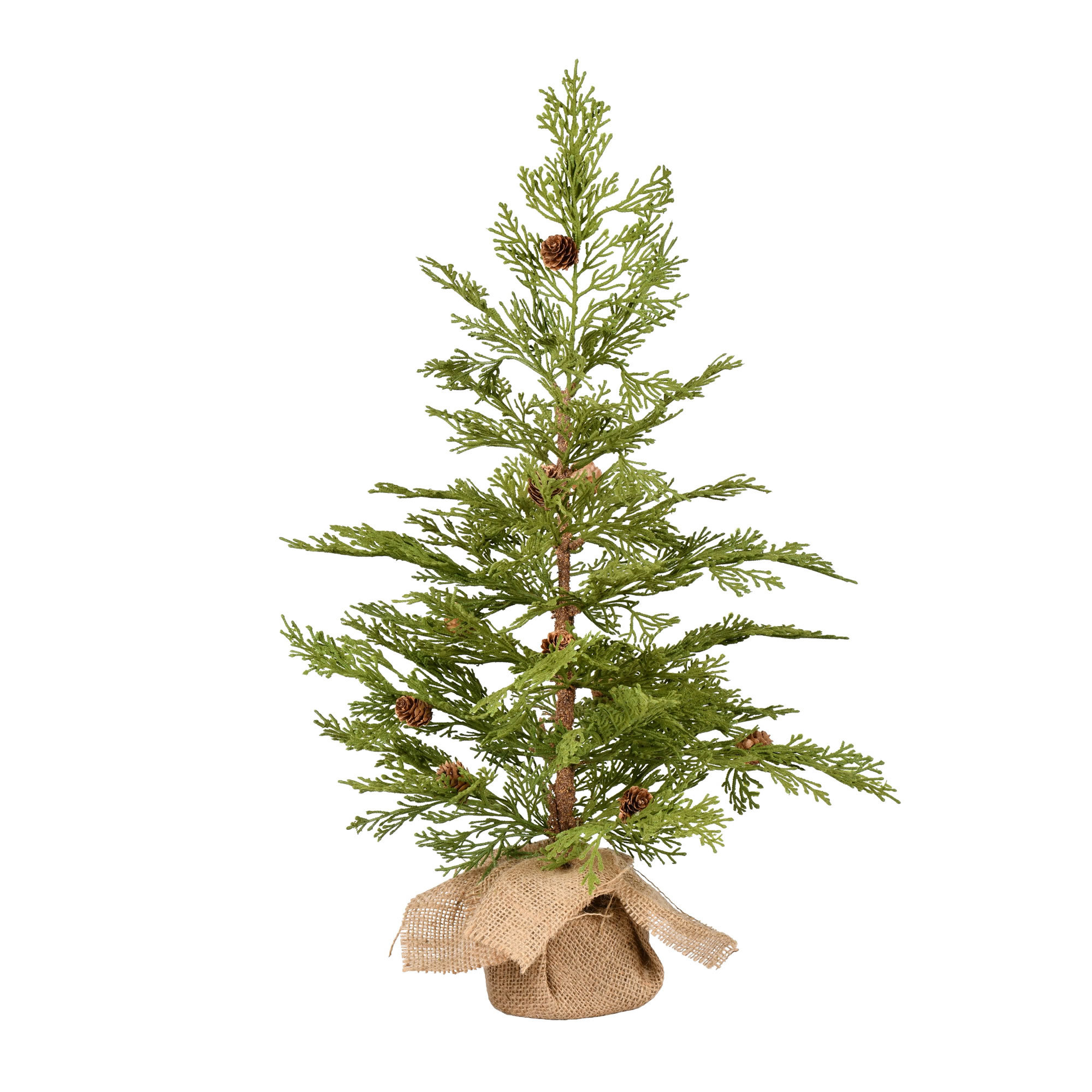 Vickerman 24'' H Green Most Realistic Cedar Christmas Tree and ...