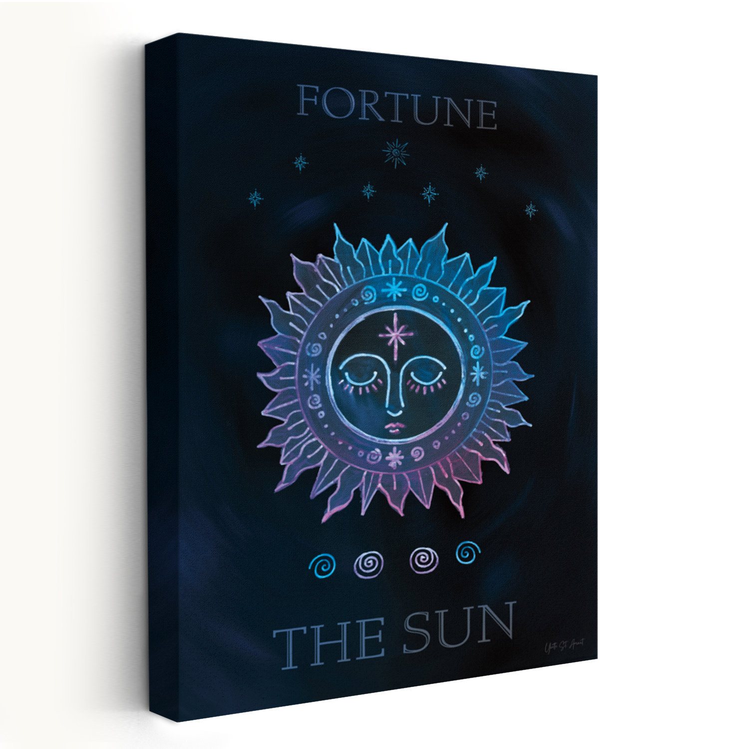 Dakota Fields Mystical Fortune III - Mystical Black Blue Celestial Art ...