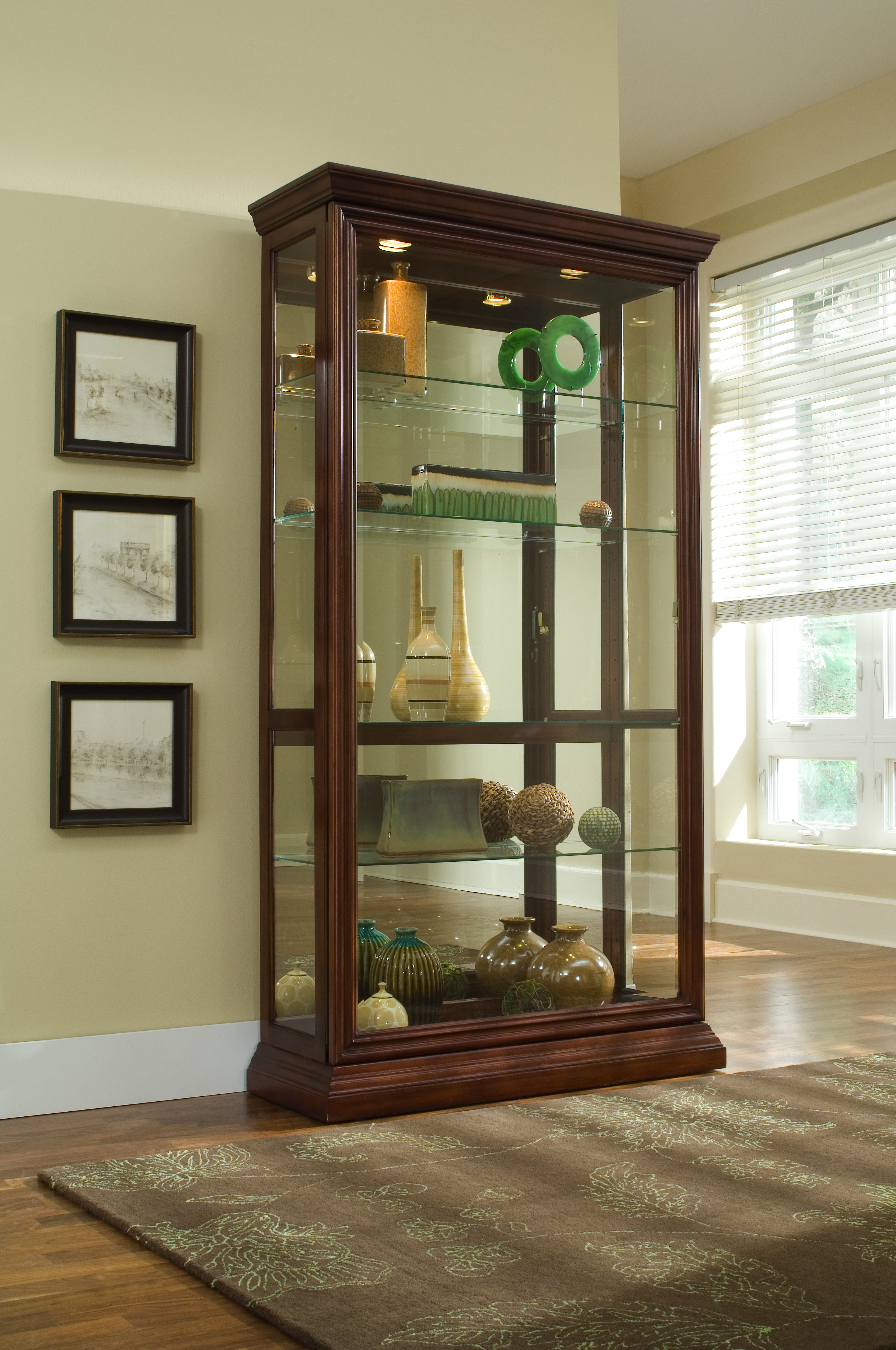 Pulaski Furniture Keepsakes Lighted Curio Cabinet & Reviews | Perigold