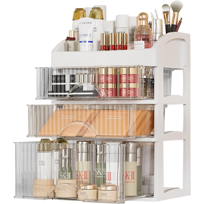 Latitude Run® Colosimo Plastic Makeup Organizer | Wayfair