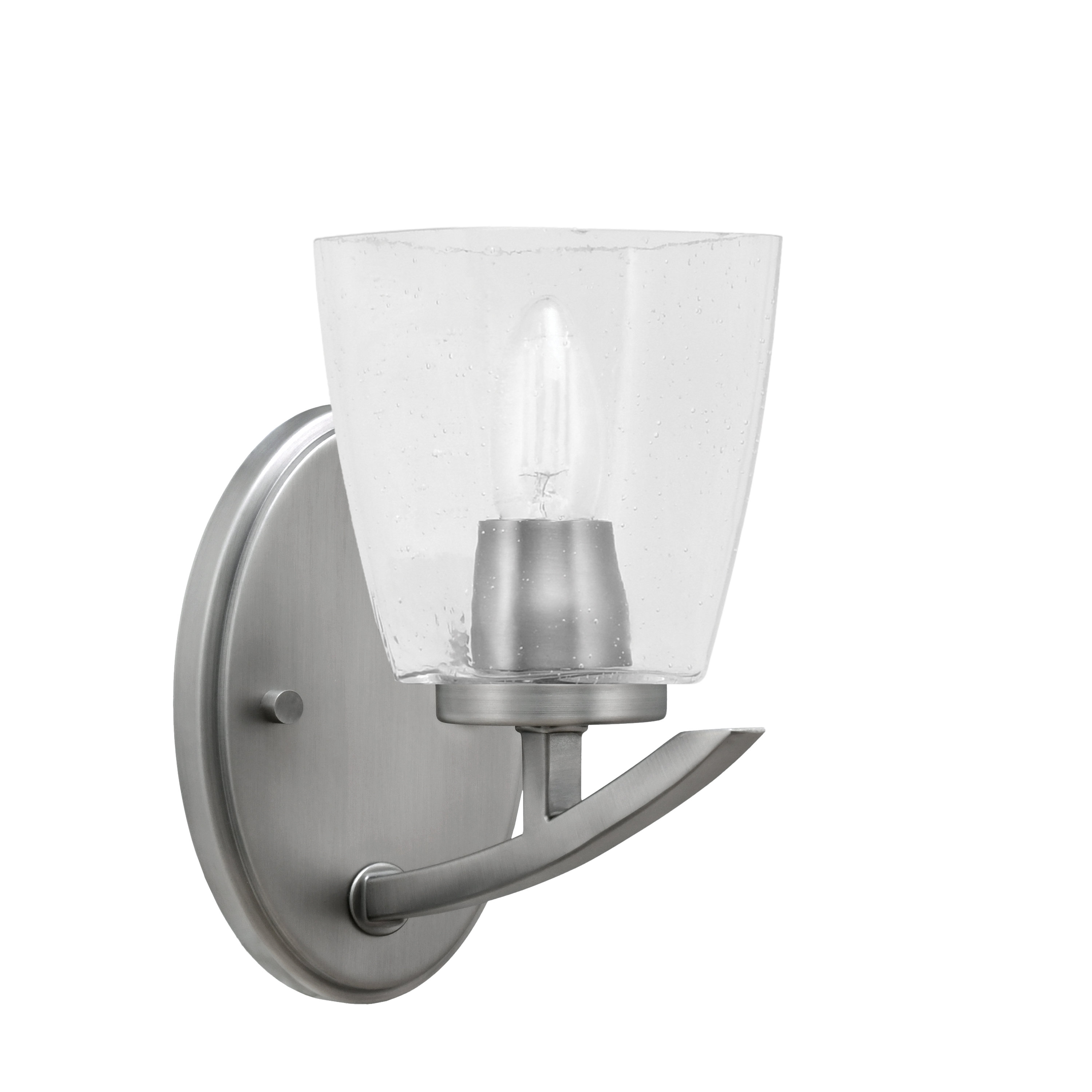 Toltec Lighting Kurve Downlight Wall Sconce With 4.5" Square Clear ...