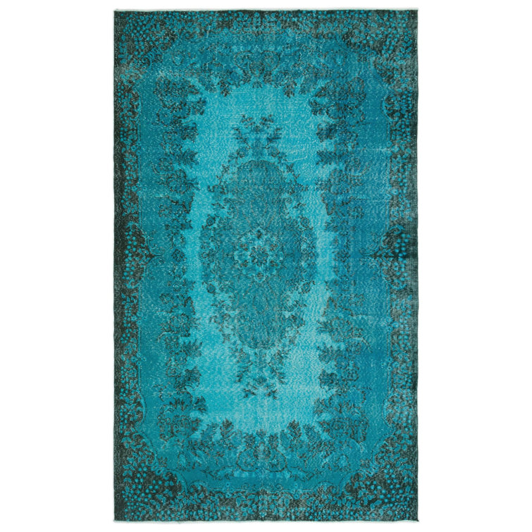 Latitude Vive Amia Vintage Hand Woven Hand Knotted 177 X 303 Turquoise ...