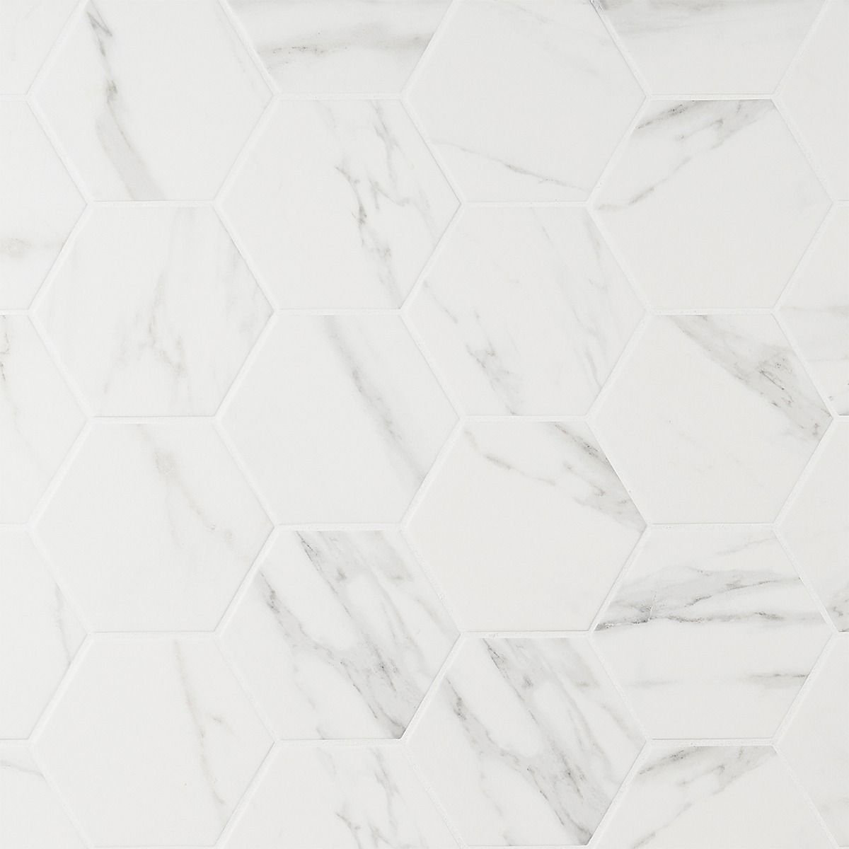 Bond Tile Santorini 6” Hexagon Matte Porcelain Floor and Wall Tile (6. ...