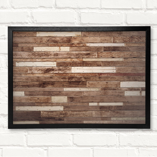 Natur Pur Planks Of Horizontal Wood - Print | Wayfair.co.uk