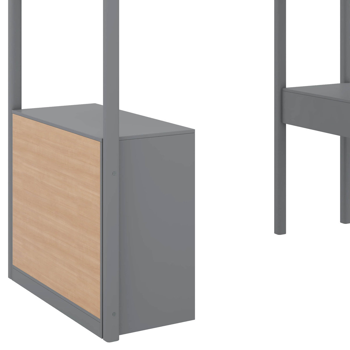 Harriet Bee Janace 4 Drawer Loft Bed with Bookcase by Harriet Bee | Wayfair