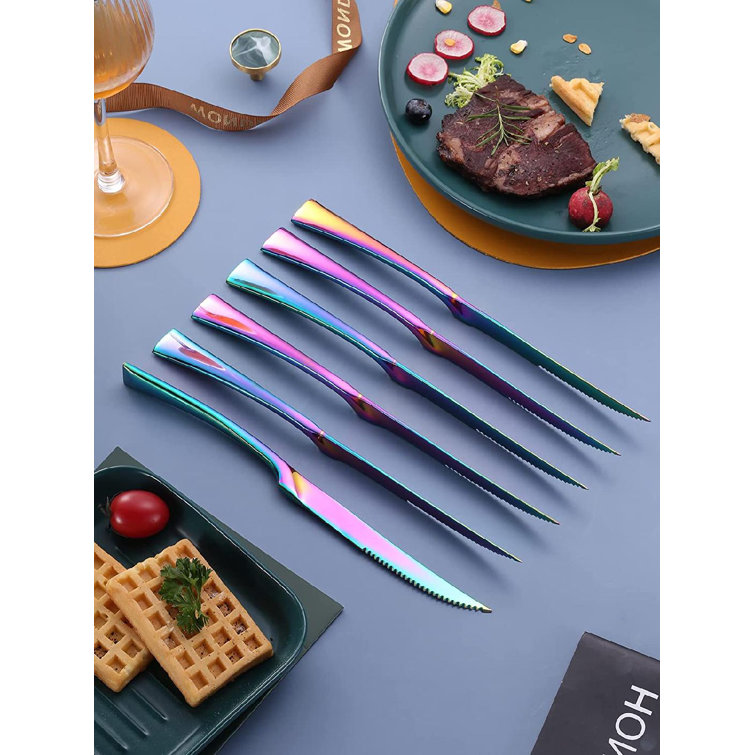 Millwood Pines Scope Stainless Steel Standing Steak Knife | Wayfair