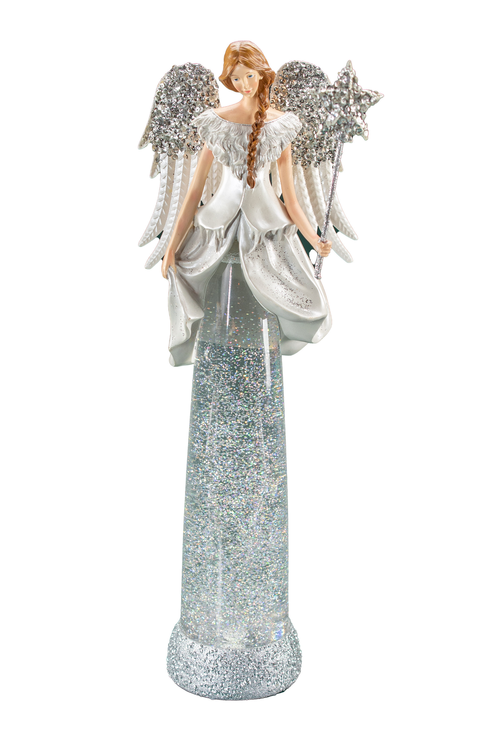 JJ's Holiday Gifts Ltd. Gazing Angel Fairy Snow Globe with Light ...