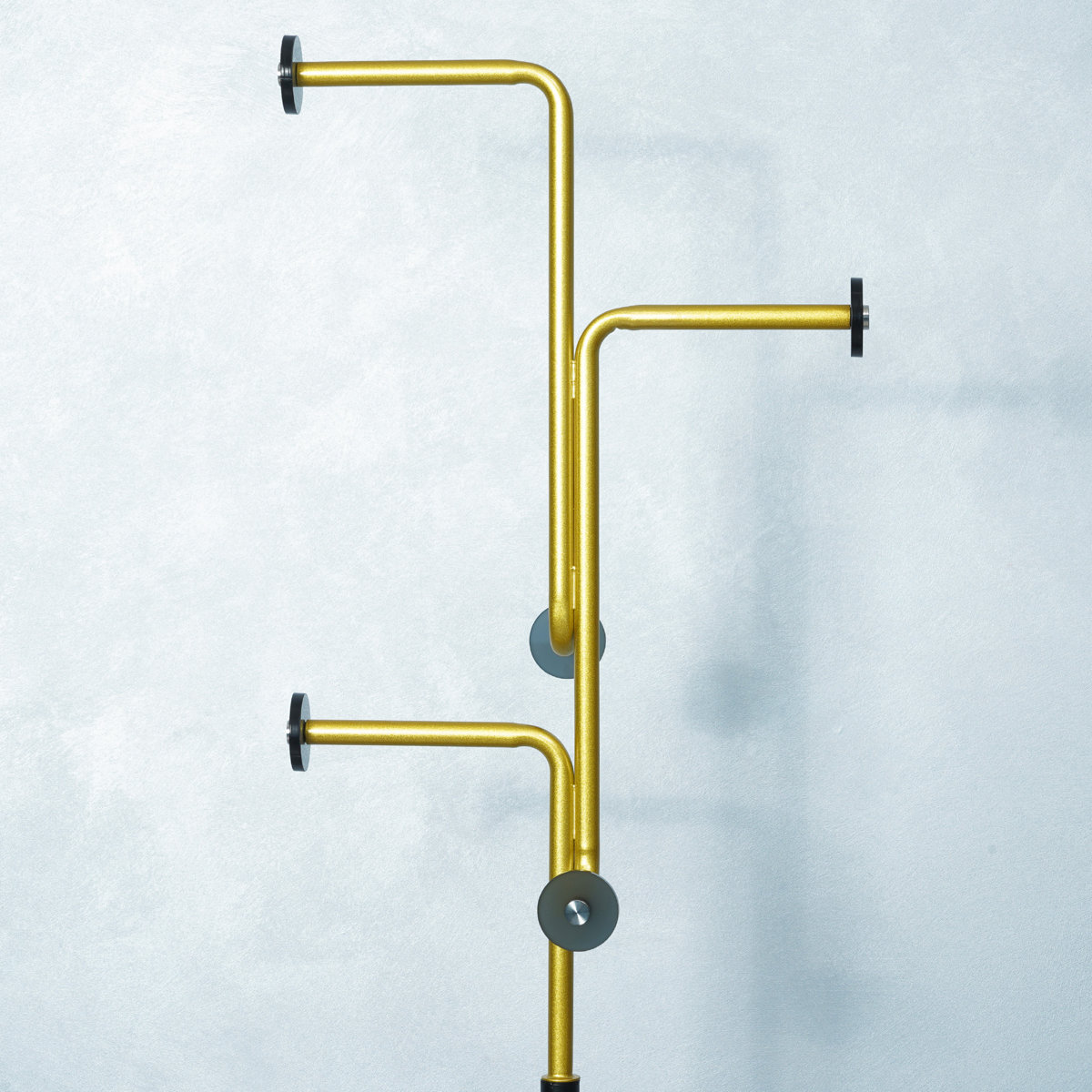 Mercer41 Saffah Steel Freestanding 5-Hook Coat Rack, Elegant Marble ...