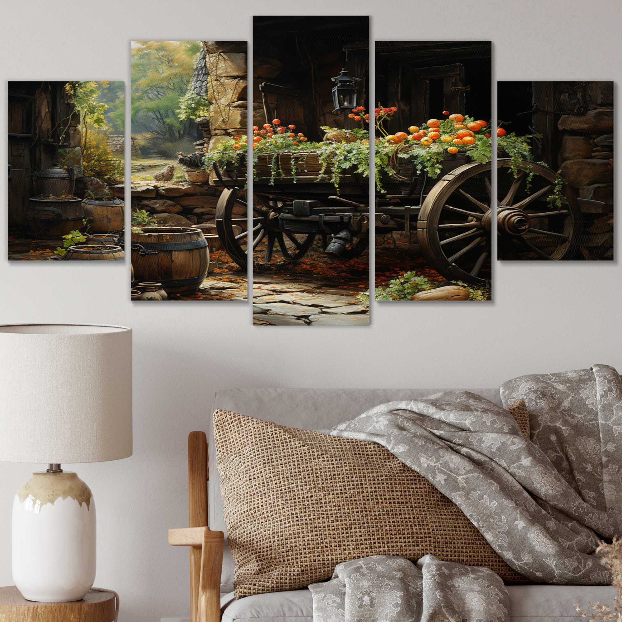 Trent Austin Design® Old Cart Cart Legacy - Old American Cart Canvas ...