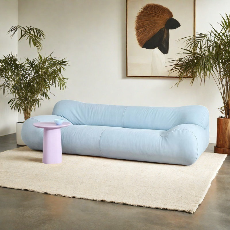 Axis Living Blue Lazy Windy Clouds Couch | Wayfair