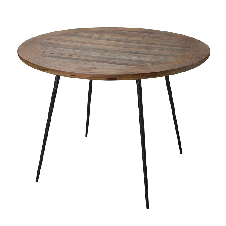 Foundry Select Varney Round Solid Wood Top Dining Table | Wayfair