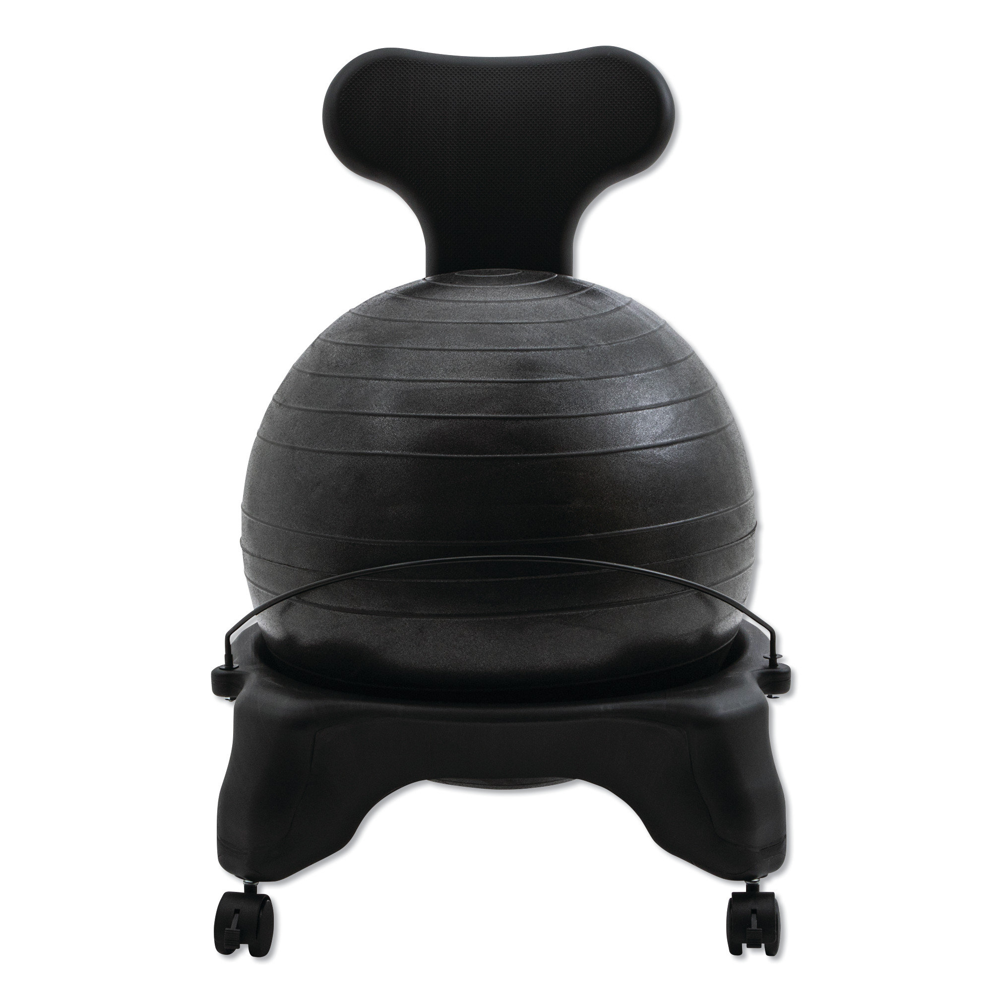 Inbox Zero Backed Ergonomic Ball Chair with Wheels - Wayfair Canada