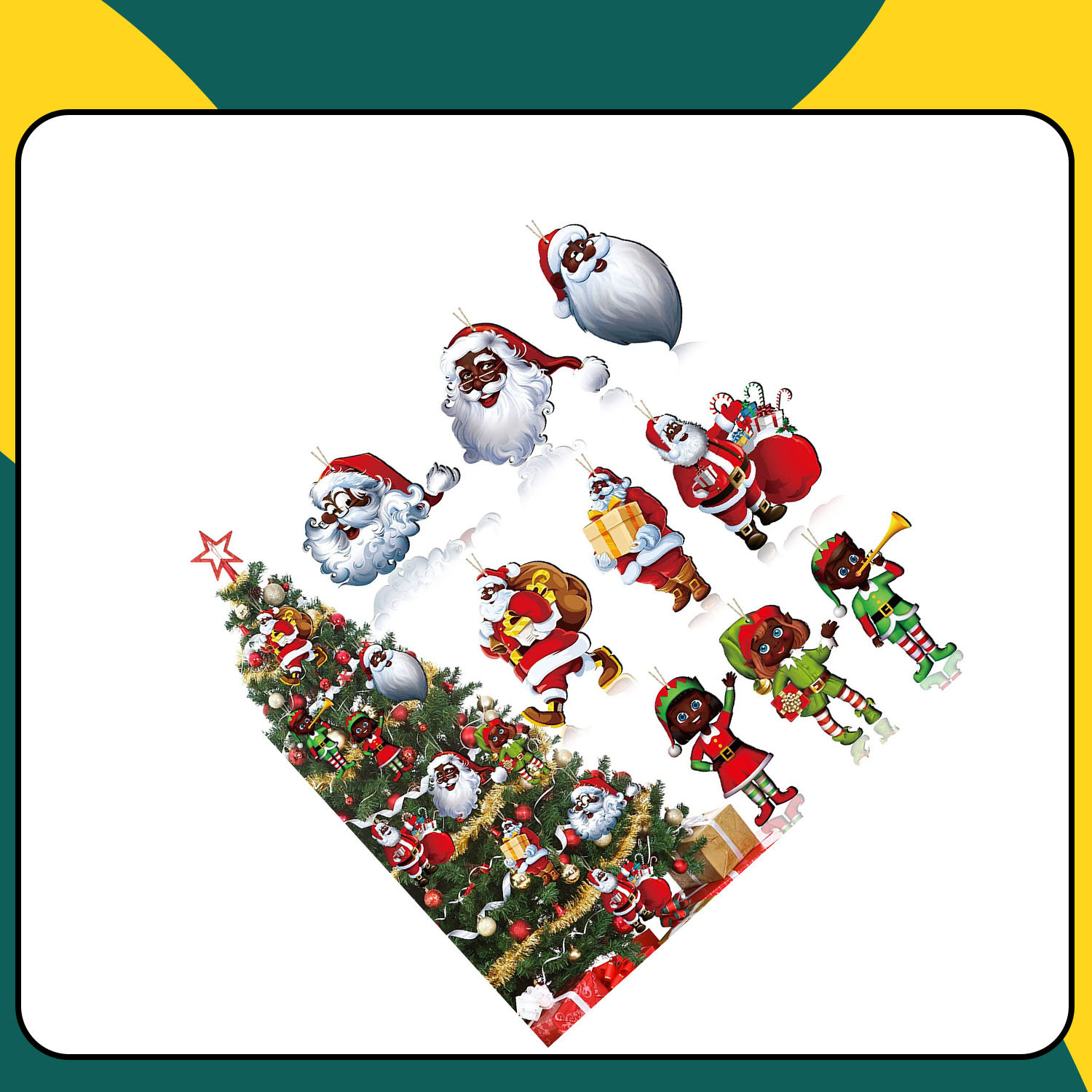 Eternal Night Ensemble de 27 ornements de Noël en forme de père Noël ...