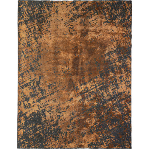 Woven Concepts Rapture Abstract Rust Orange Area Rug | Perigold