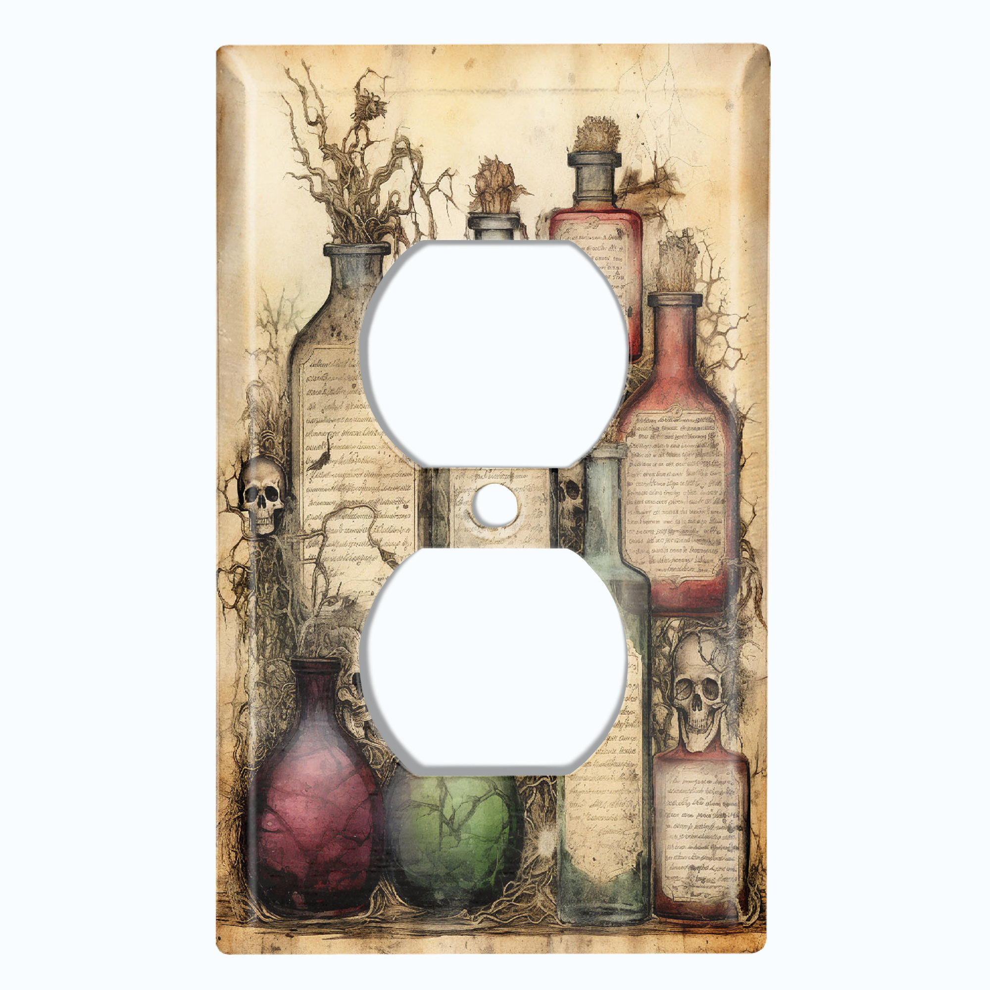 WorldAcc Metal Light Switch Plate Outlet Cover (Halloween Potion ...
