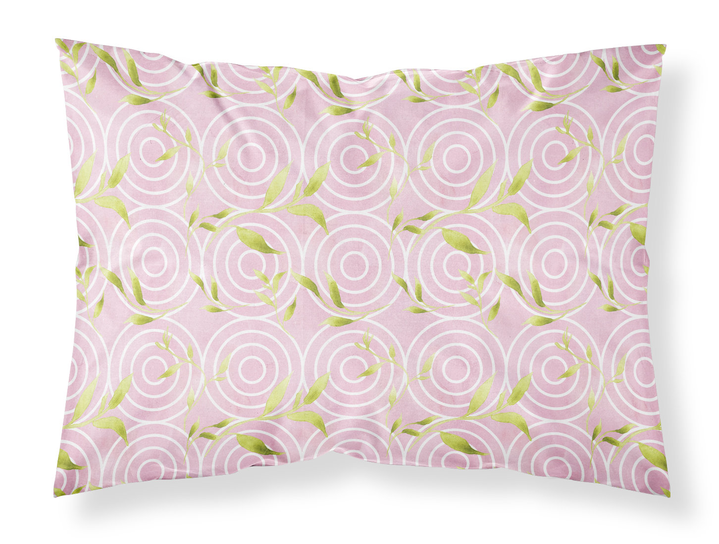 Caroline's Treasures Circles on Watercolor Geometric Pillowcase | Wayfair