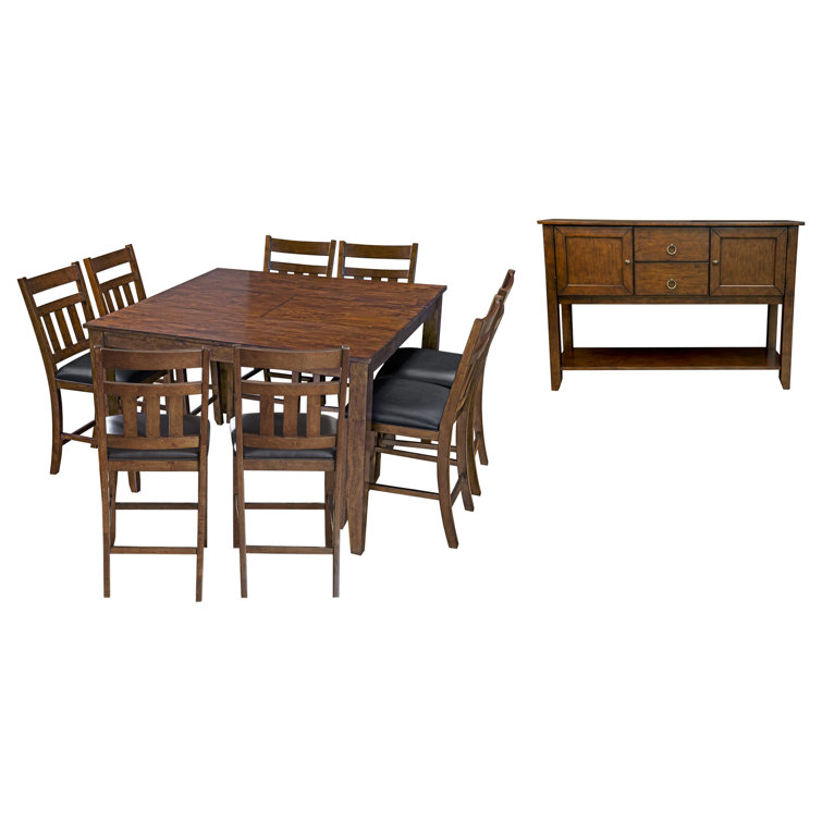 Loon Peak® Osborne 9 - Piece Extendable Dining Set & Reviews | Wayfair