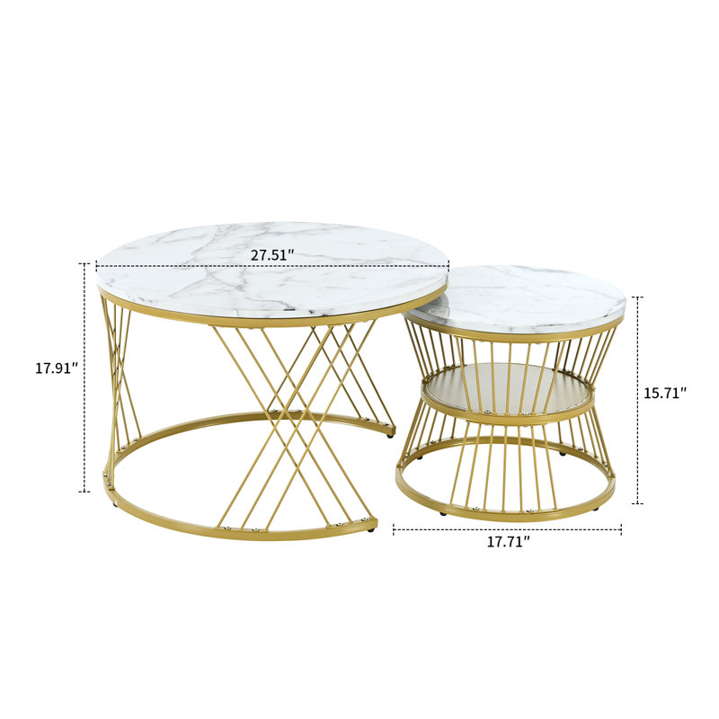 Mercer41 Rasaiah Nesting Coffee Table | Wayfair