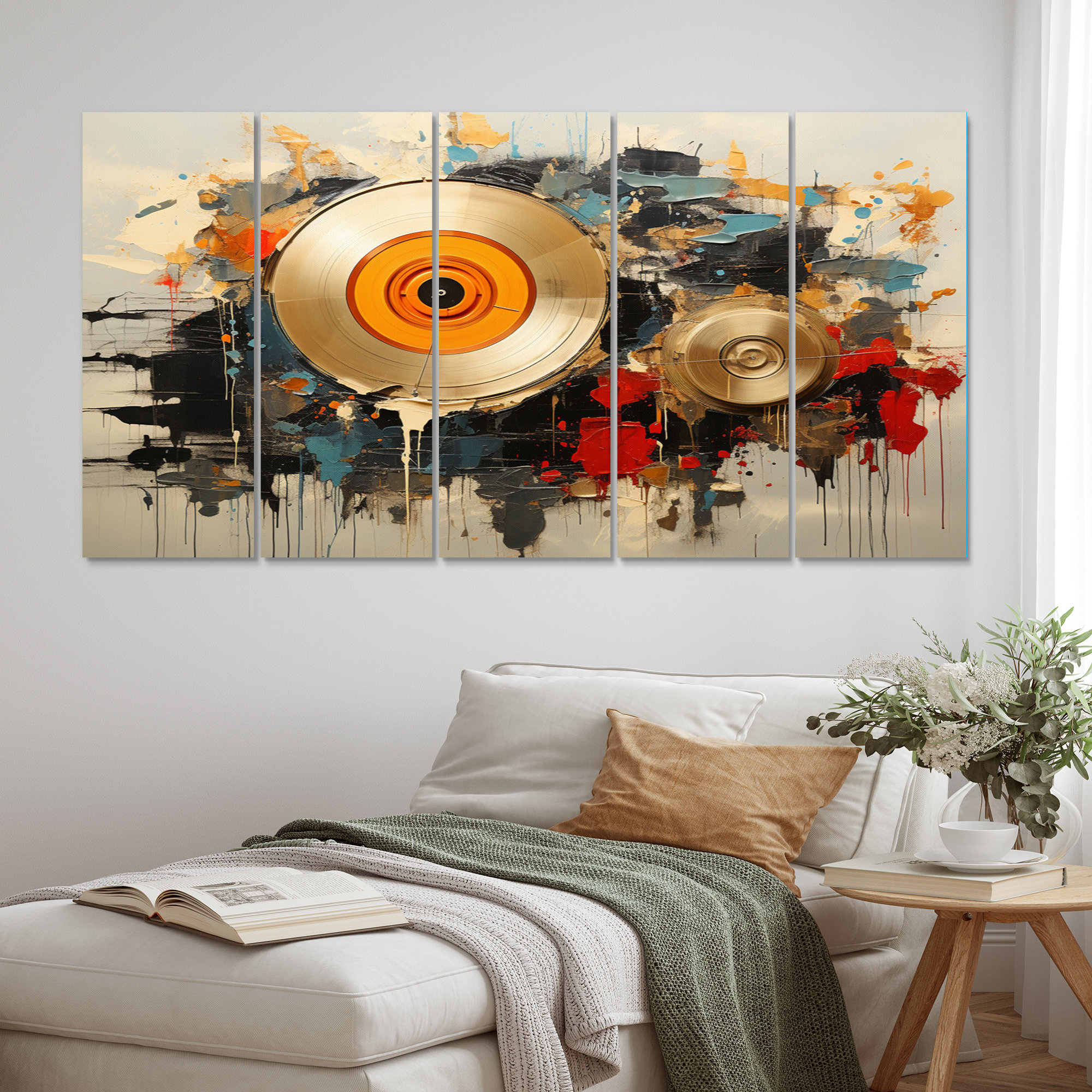 Brayden Studio Vinyl Melodies - Vinyl Records Metal Wall Decor Set ...