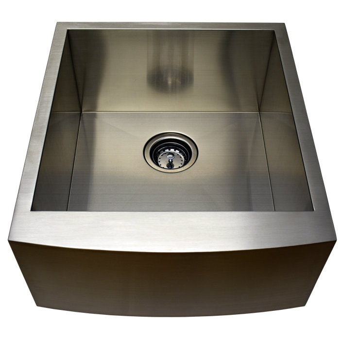Alpha International 21'' L Single Bowl Stainless Steel Kitchen Sink ...