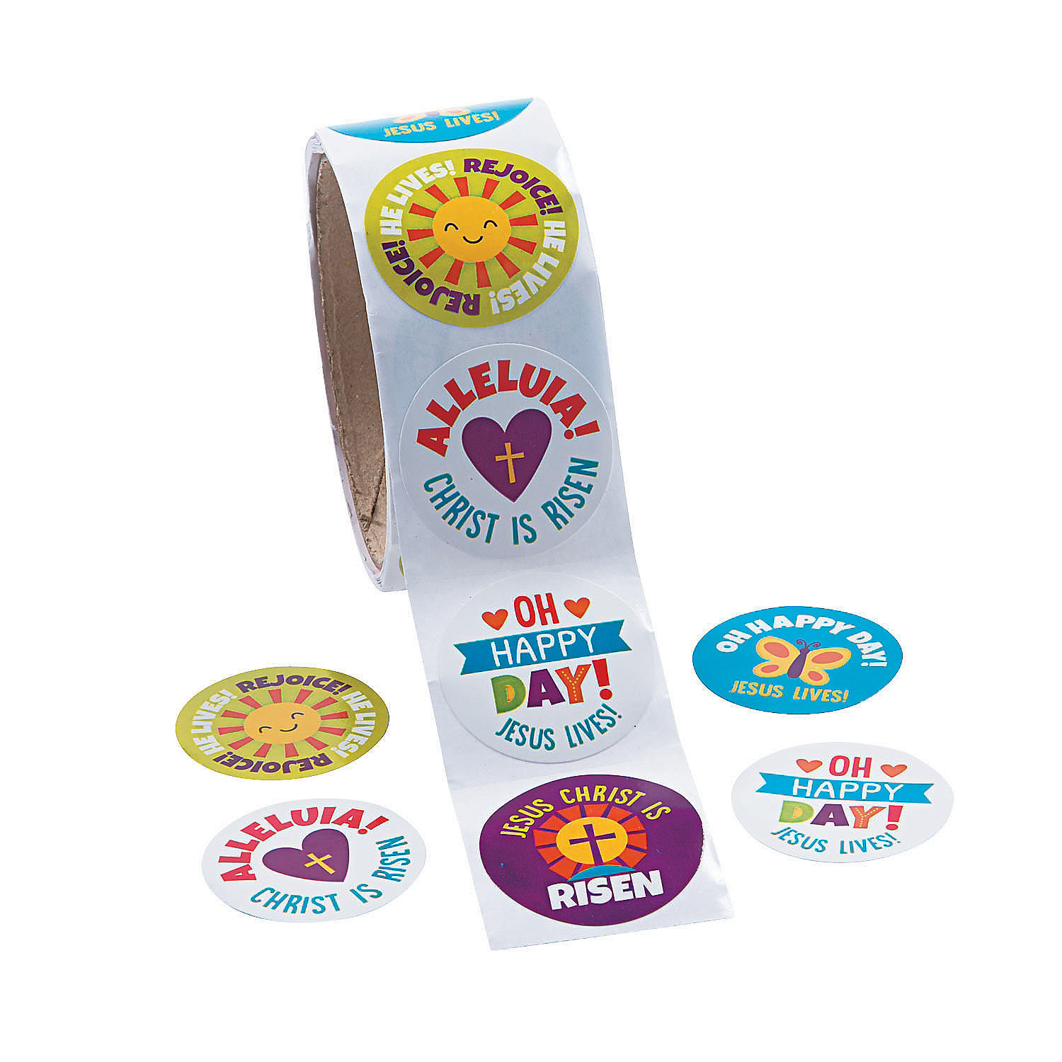 Oriental Trading Company He Lives Stickers - Stationery - 1 Piece | Wayfair