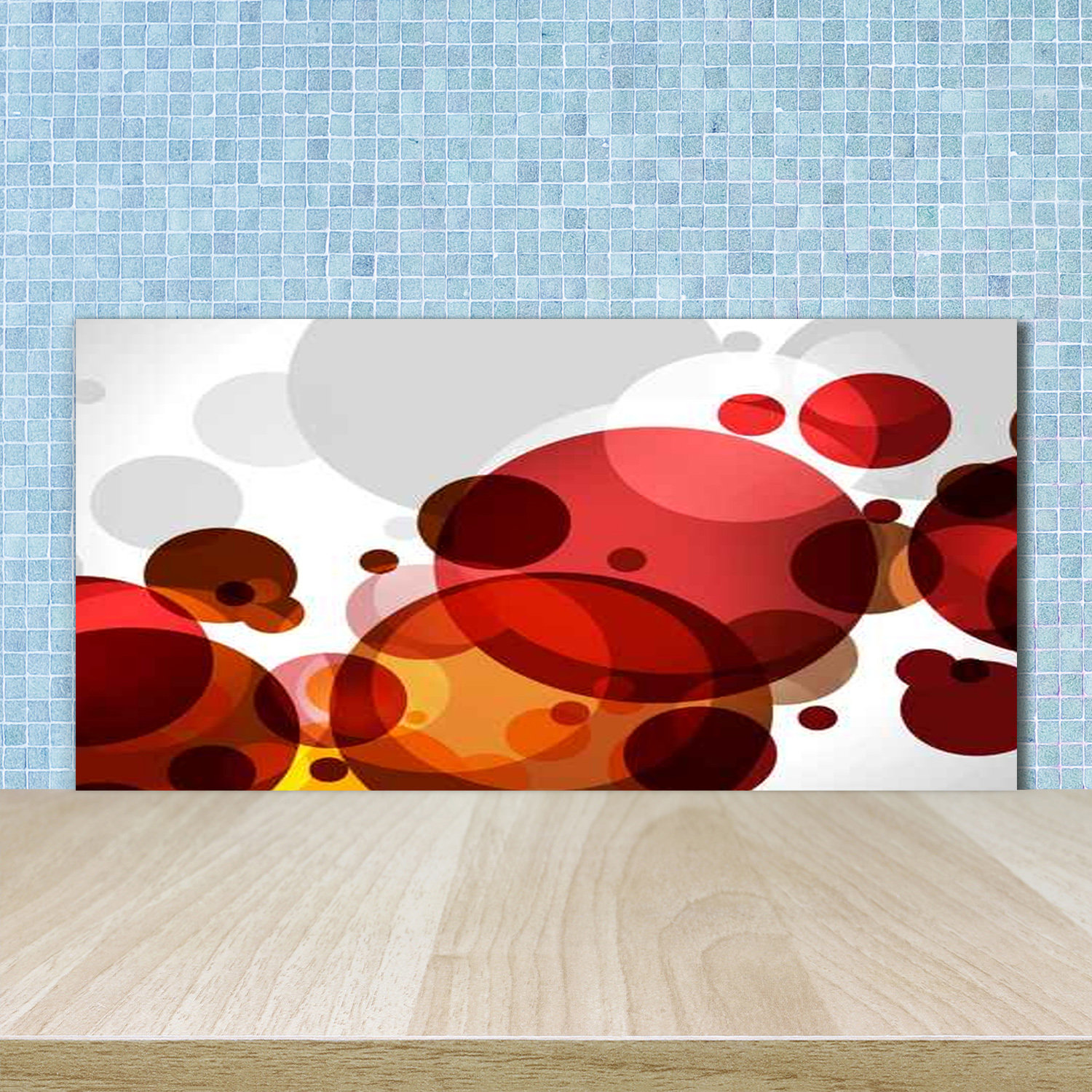 Ivy Bronx Babrak Wheel Abstraction 50cm x 100cm Glass Panel | Wayfair.co.uk
