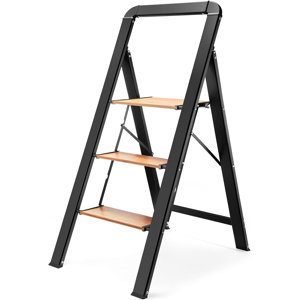 WFX Utility™ 3 - Step Aluminum Folding Small Step Ladder | Wayfair