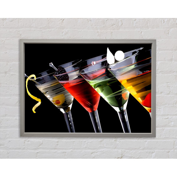 Ebern Designs Drinks Anyone - Single Picture Frame Print on Canvas ...