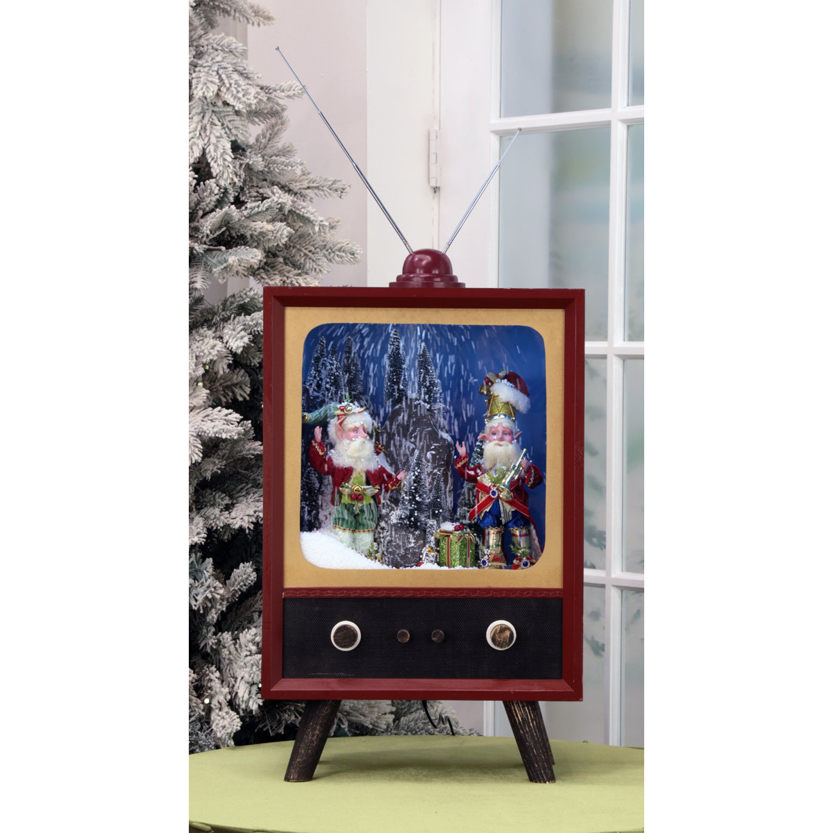 Mark Roberts Old Fashioned TV With Elves - 23 Inches | Perigold