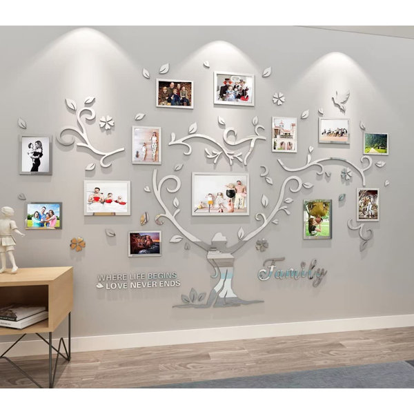 Lark Manor™ 3D Sticker Decal Wall Family Tree Decor DIY Picture Frames ...