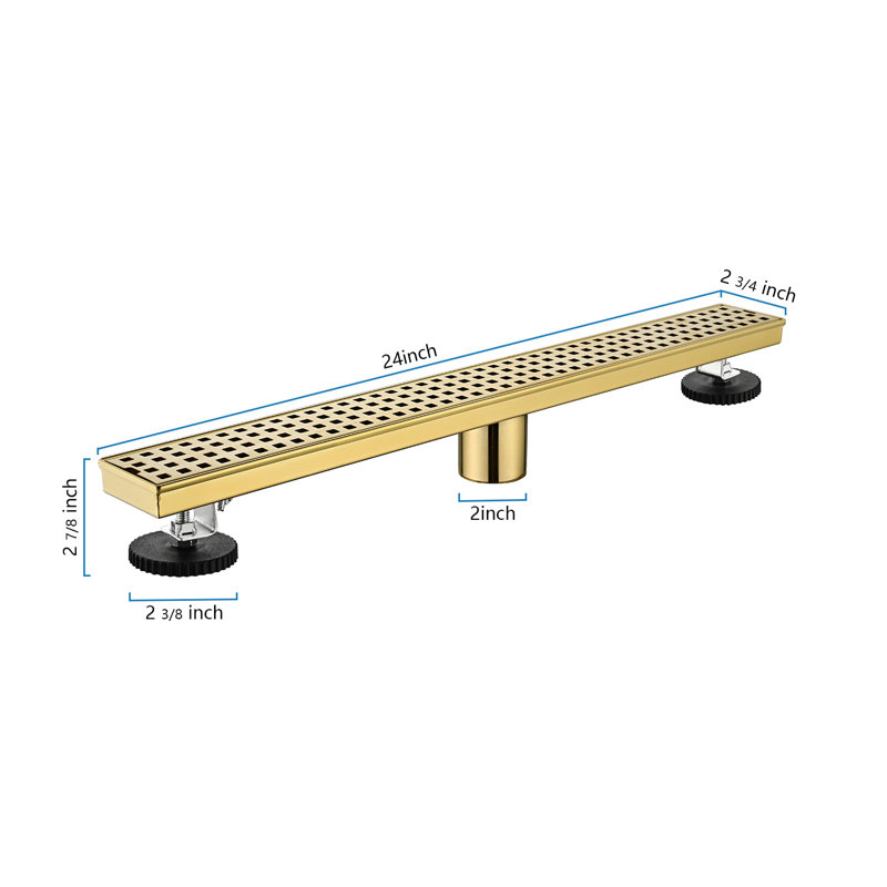 NOVEL Linear Grid Shower Drain & Reviews | Wayfair