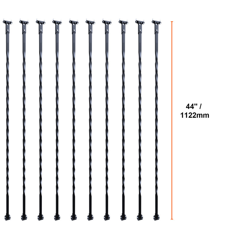 VEVOR Staircase Metal Balusters Decorative Banister Spindles | Wayfair