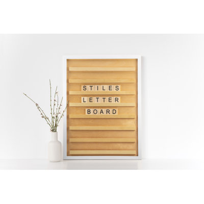 Latitude Run® Wood Changeable Letter Board | Wayfair