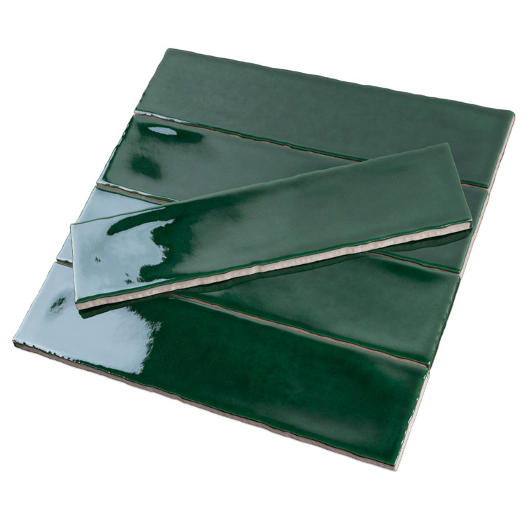 Supreme Tile Rustic 2.95 in. X 11.81 in. Polished Ceramic Subway Wall ...
