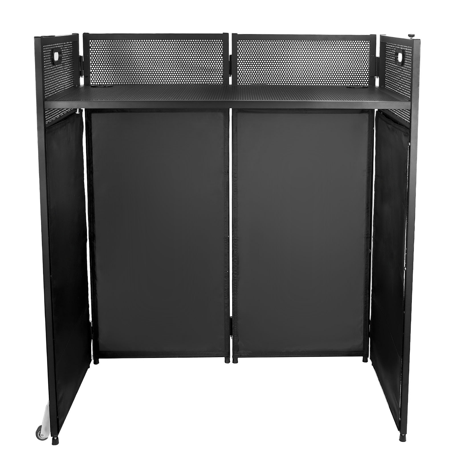 Sidasu 40" X 20"-portable Dj Facade Booth Table With Black&white ...