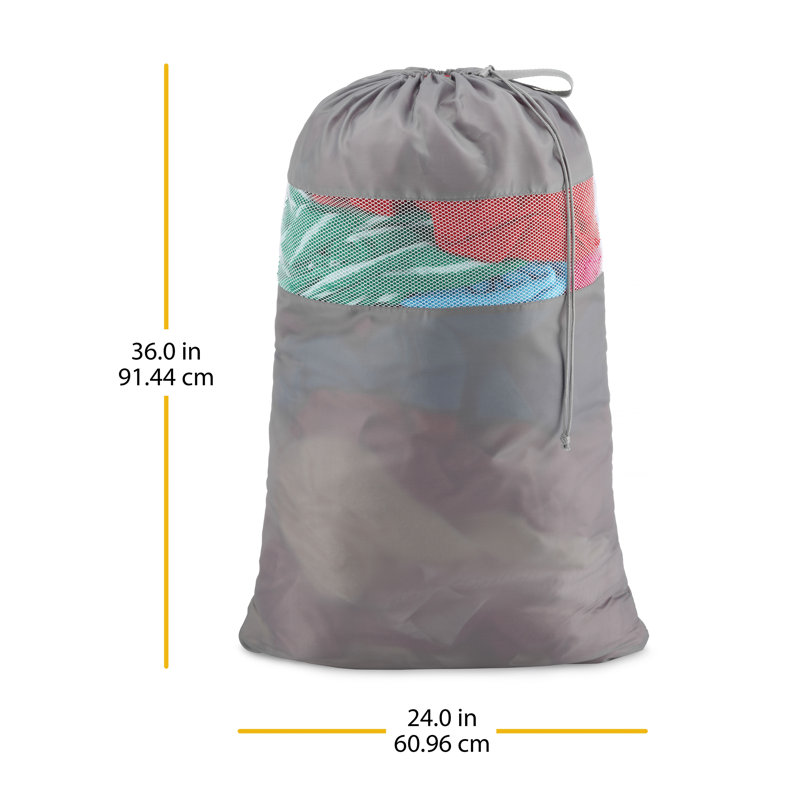 Ebern Designs Dura-Clean Laundry Bag - Gray | Wayfair