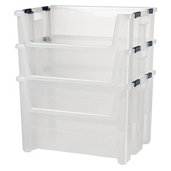 Rebrilliant Pack and Stack 53 qt Plastic Storage Tote- 1 Bin "& Reviews ...