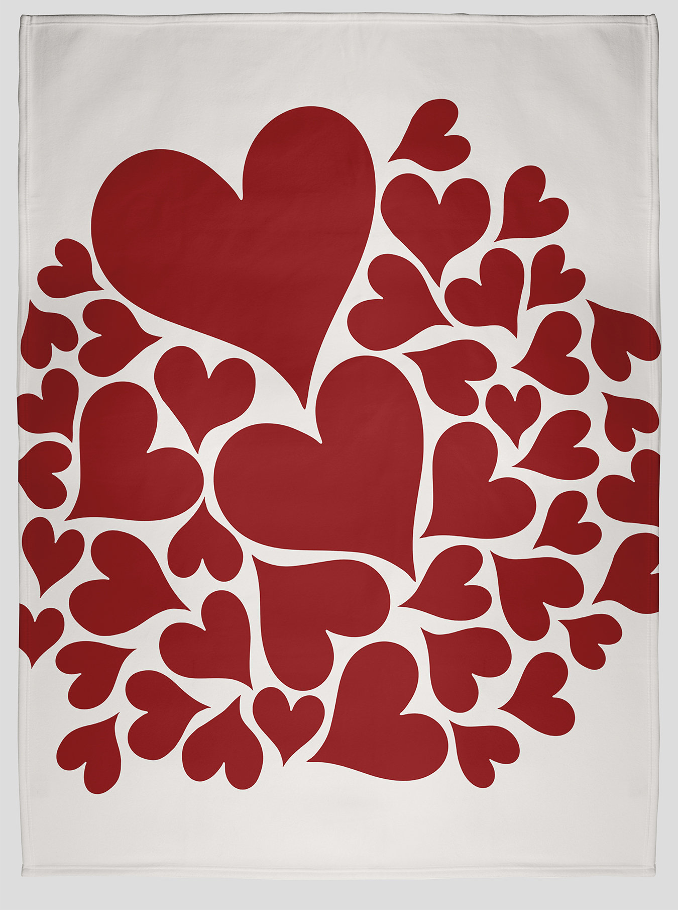 e by design Hearts All Around Valentine's Day Throw Blanket | Wayfair