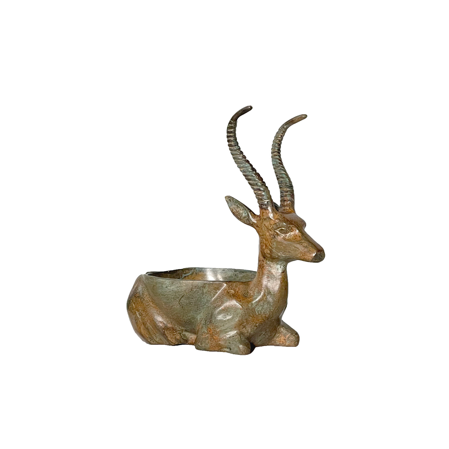 Metropolitan Galleries Bronze Deer Trinket Bowl Sculpture | Perigold