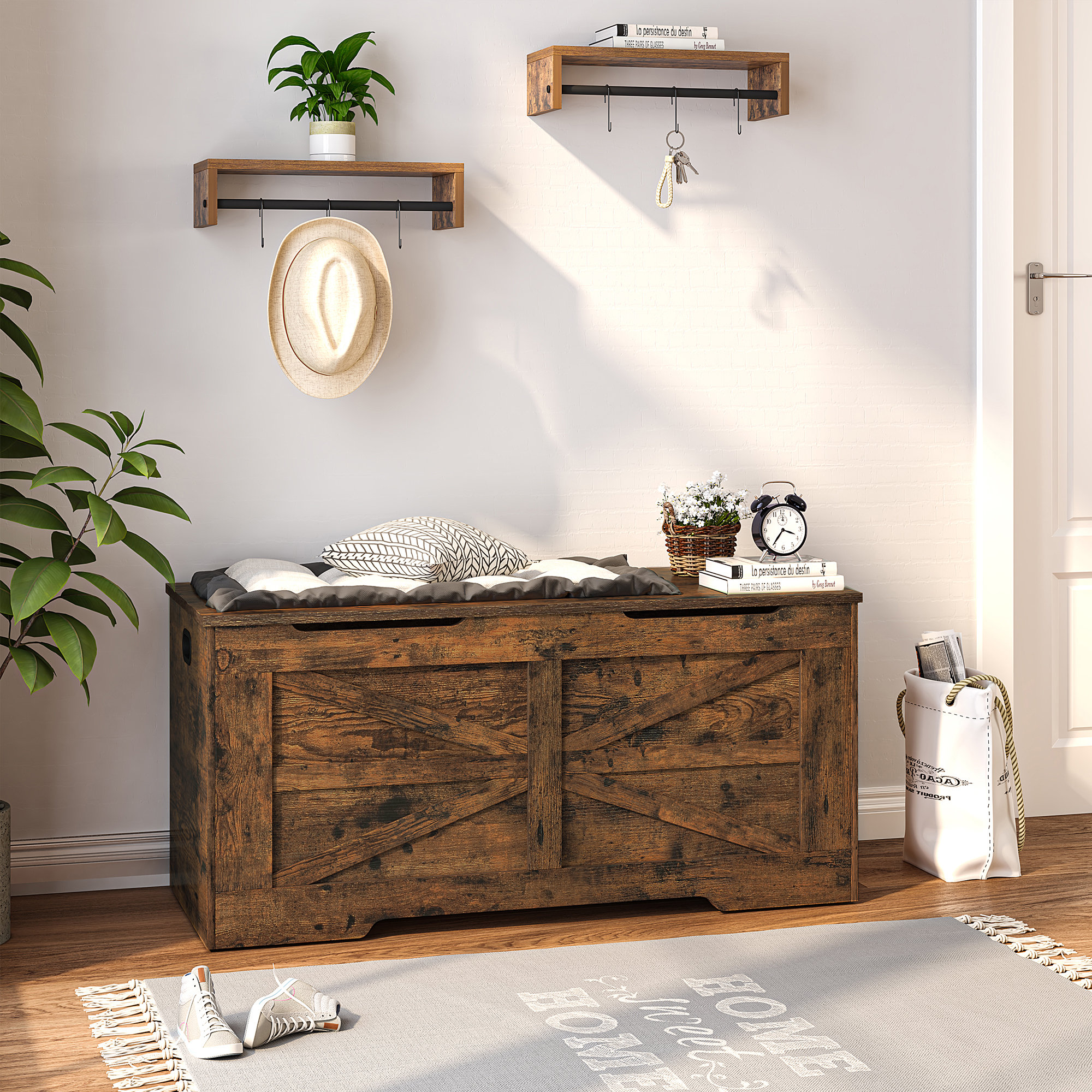 Winston Porter Keiler 39.4" W Storage Chest, Storage Trunk, Wooden ...