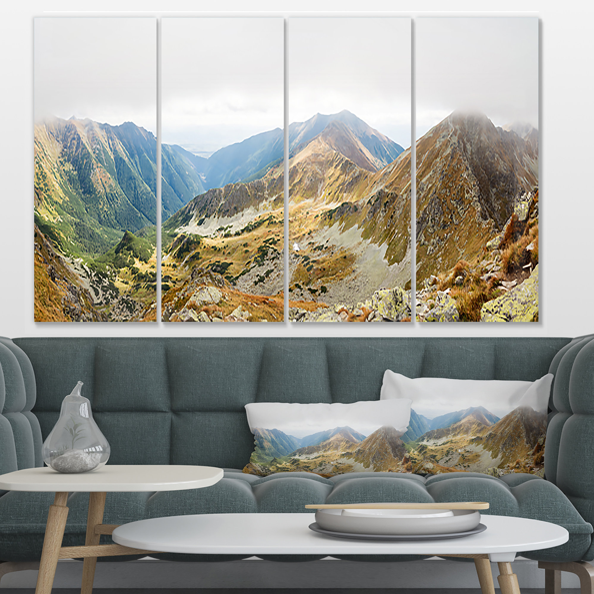 East Urban Home Ostry Rohac And Placlive Peaks - Multipanel Landscape ...