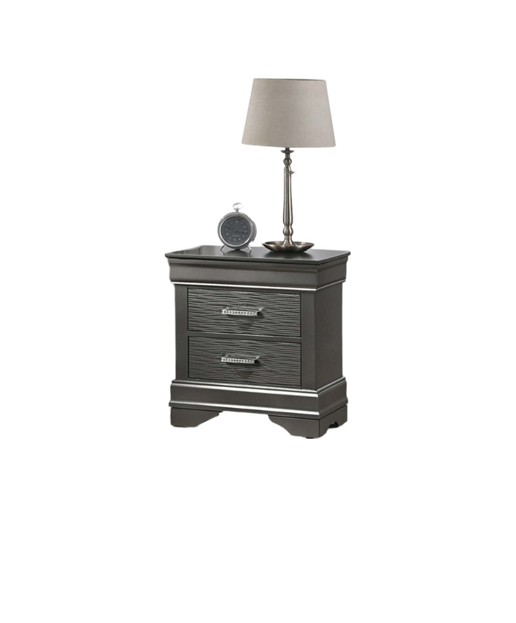 Latitude Run® Modern Transitional Wooden Nightstand Bedside Table 2X ...