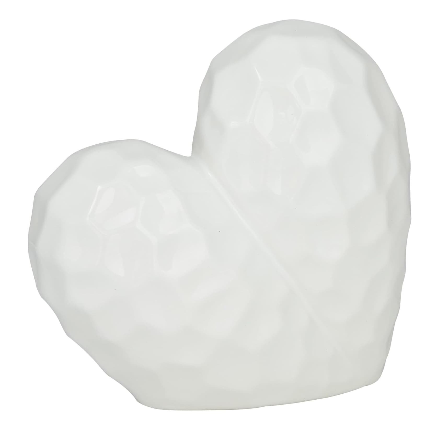 Ivy Bronx Porcelain Ceramic Heart Decorative Sculpture - Dimensional ...
